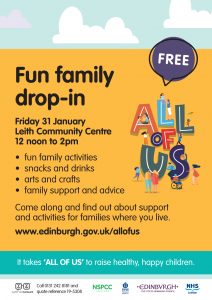 FREE Fun family drop-in: Friday 31 January, at Leith Community Centre ...